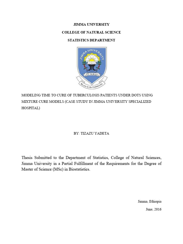 Correct PDF of Tizazu's Thesis | PDF | Tuberculosis | Dependent And ...