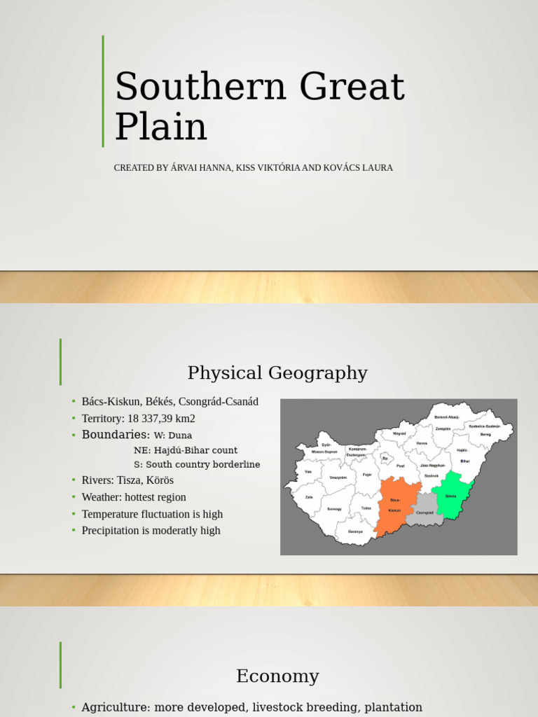 Southern Great Plain Overview | PDF