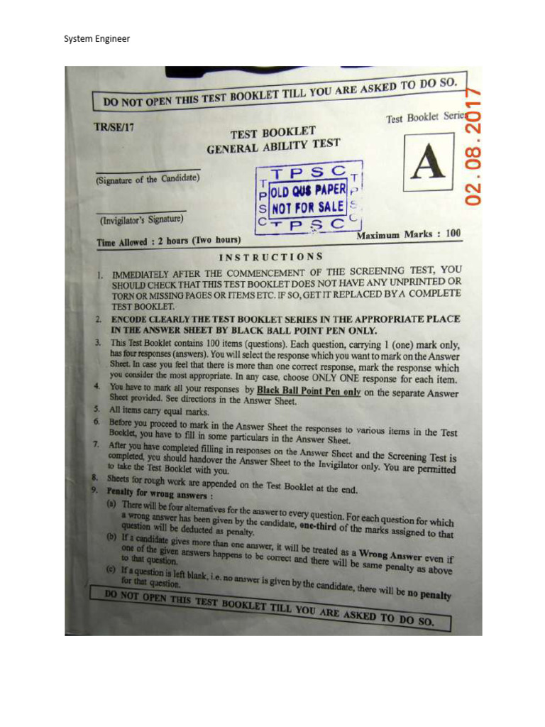 CSE Exam Papers Overview | PDF