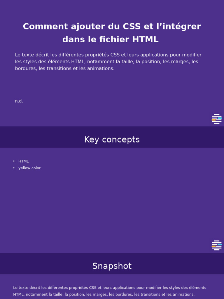 Guide des propriétés CSS pour HTML | PDF | Html | Élément HTML