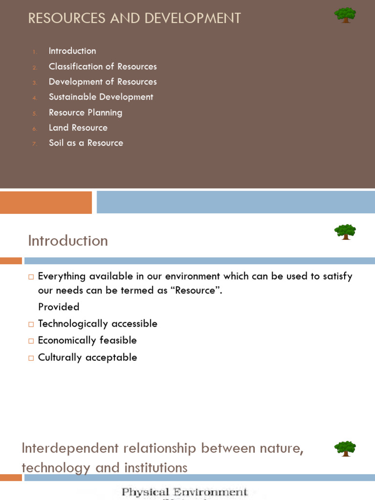 Resources and Development Overview | PDF | Soil | Resource
