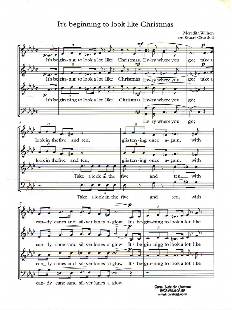 Its Beginning To Look Like Christmas | PDF