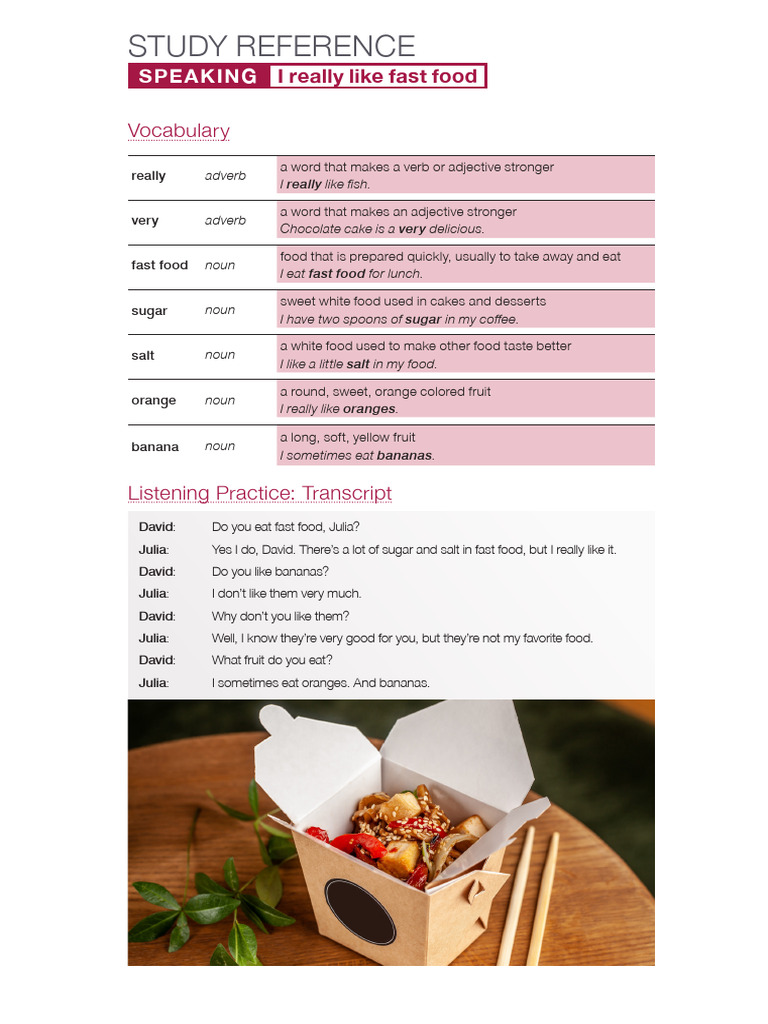 I Really Like Fast Food SPK 4TExjQLB | PDF