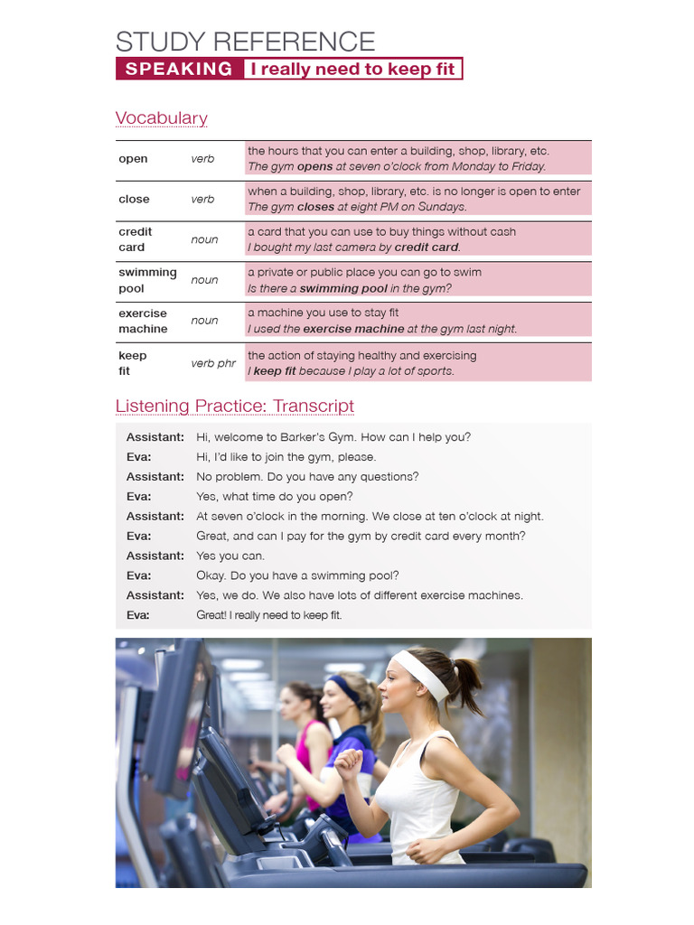I Really Need To Keep Fit SPK CekyoWFB | PDF