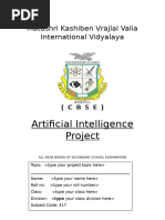 Ai Project For Class-10, Session 2024-25 | PDF