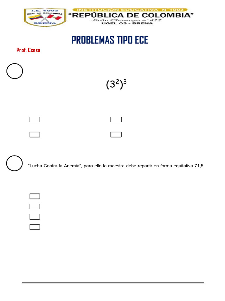 Problemas de Matematicas Elementales ECE Ccesa007 | PDF | Kilogramo