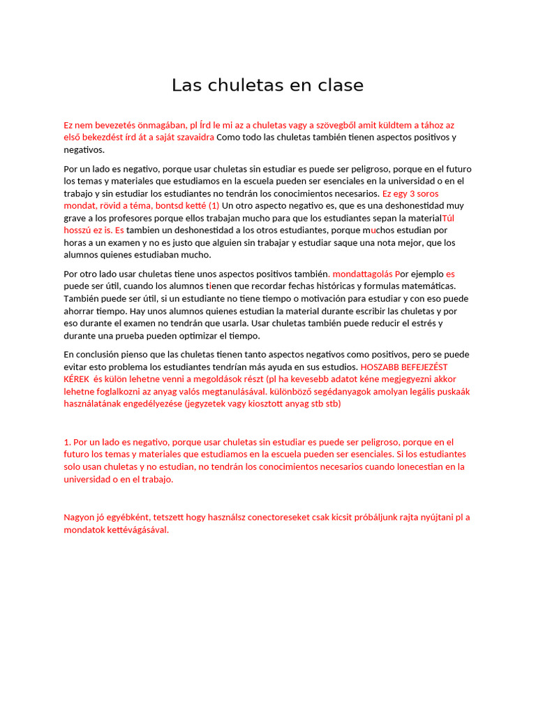 Las Chuletas en Clase 2 | PDF