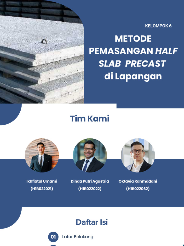 Metode Pemasangan Pelat Precast | PDF