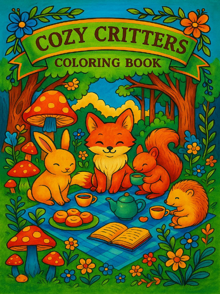 Cozy Critter Coloring Book Reordered | PDF