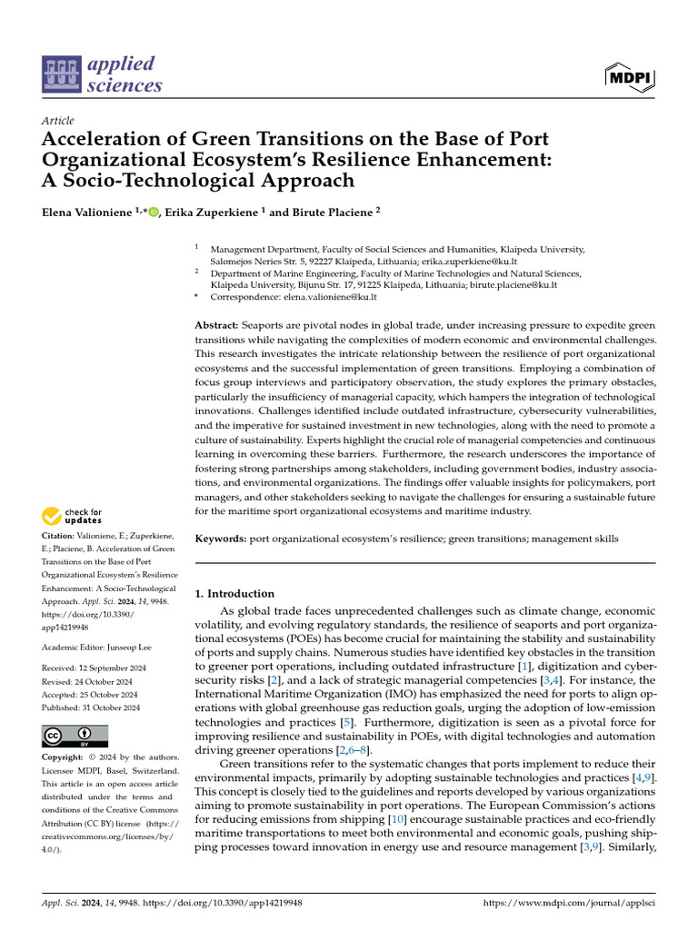 Acceleration of Green Transitions | PDF | Sustainability | Focus Group