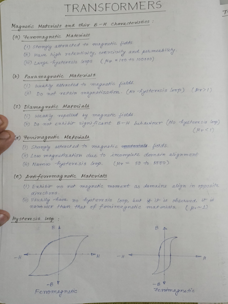 Transformers End Semester Notes | PDF | Transformer | Electrodynamics