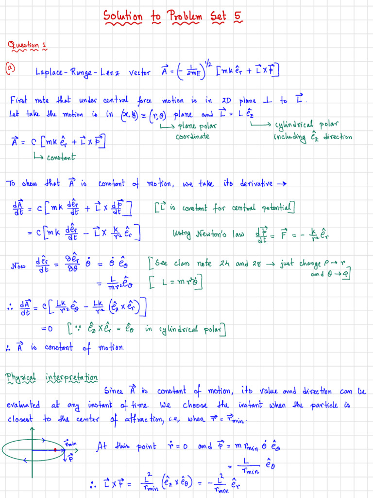Temporary Solutions Problem Set 6 | PDF | Orbit | Celestial Mechanics