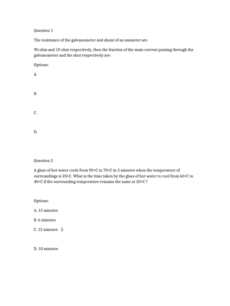 COMEDK 2024 Question Paper No Solutions | PDF | Transformer | Electric ...
