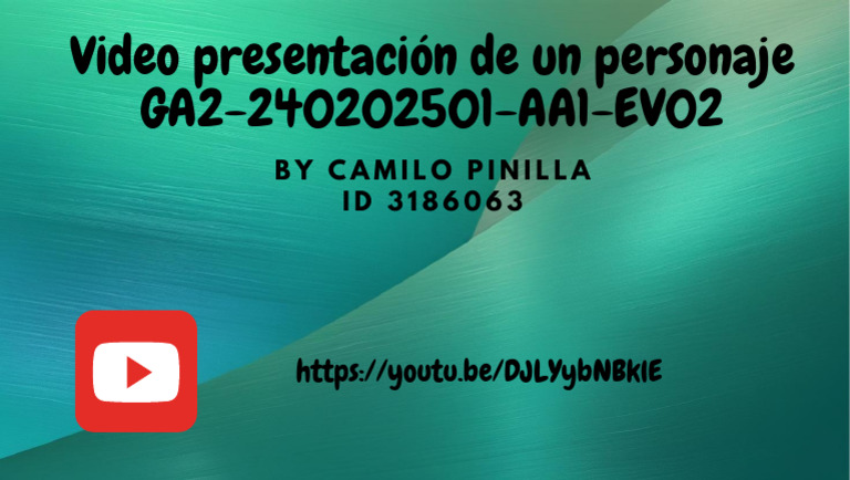 Video Presentación de Un Personaje | PDF