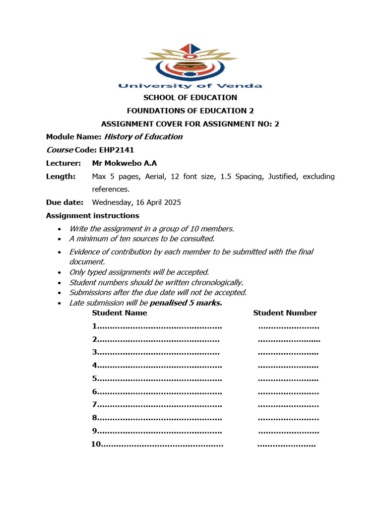 Assignement 2 EHP2141 History Part | PDF | Cognition | Human Communication