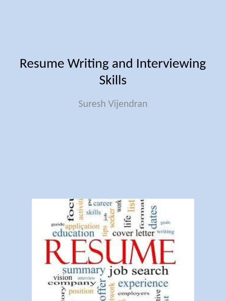 Resume and Interview Skills Workshop | PDF | Résumé | Communication