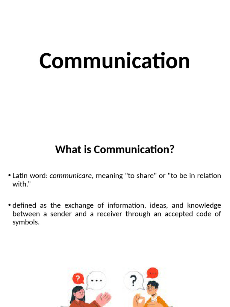 Understanding Communication Processes | PDF | Communication | Information