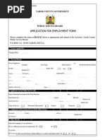 Application For Employment Form | PDF