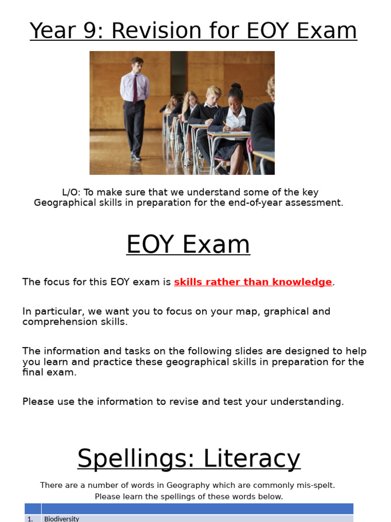 Year 9 Geography Revision - Map Skils | PDF | Tropics | Forests