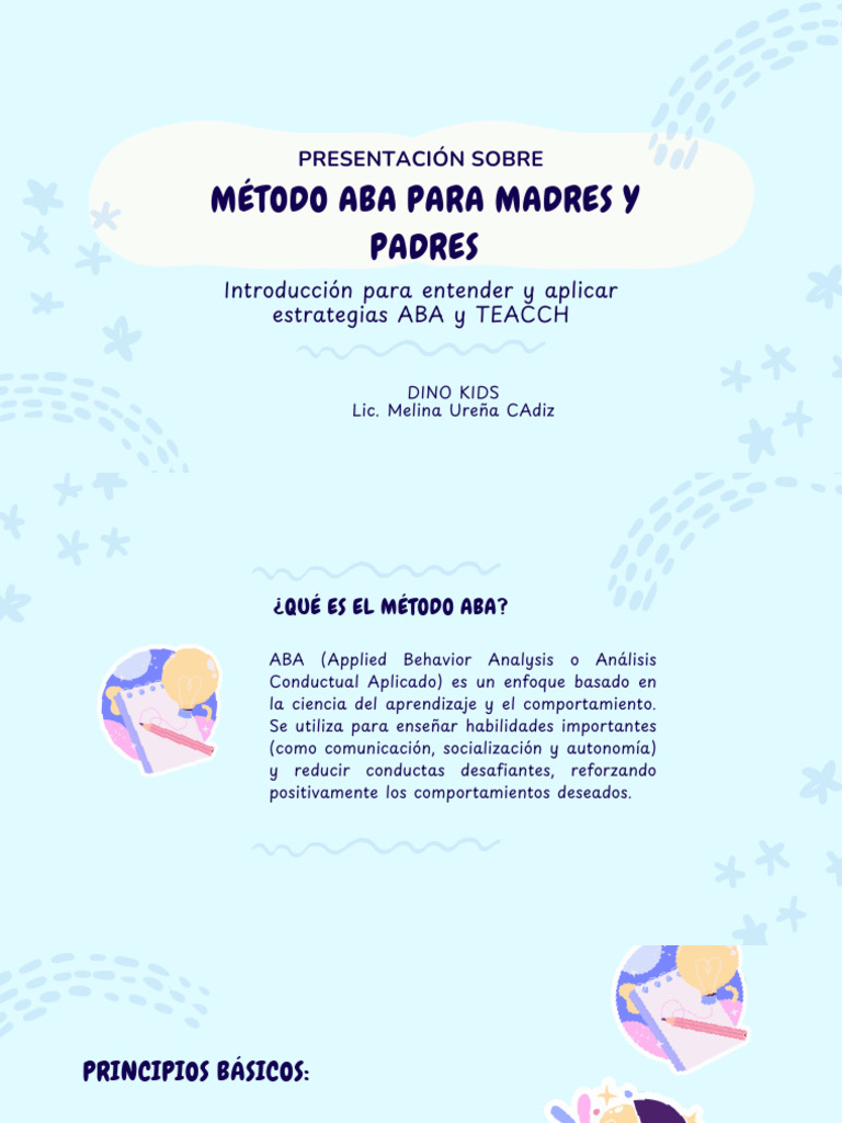 Presentacion Aba para Padres | PDF | Comportamiento | Cognición