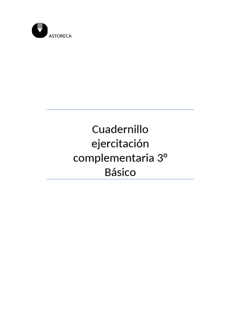 Cuadernillo ejercitación complementaria 3° | PDF | Multiplicación | Triángulo