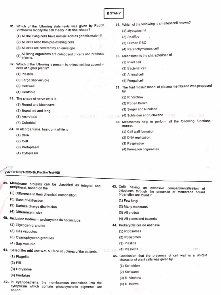Botany Chapter 1. | PDF
