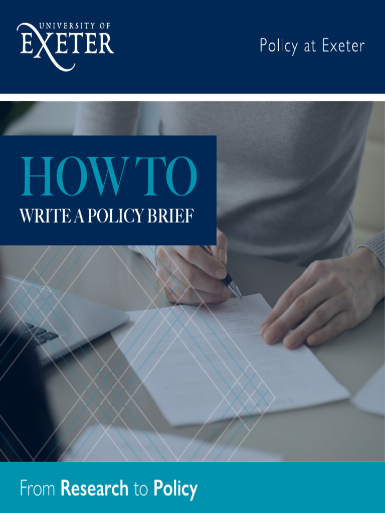 How To Write A Policy Brief | PDF | Policy