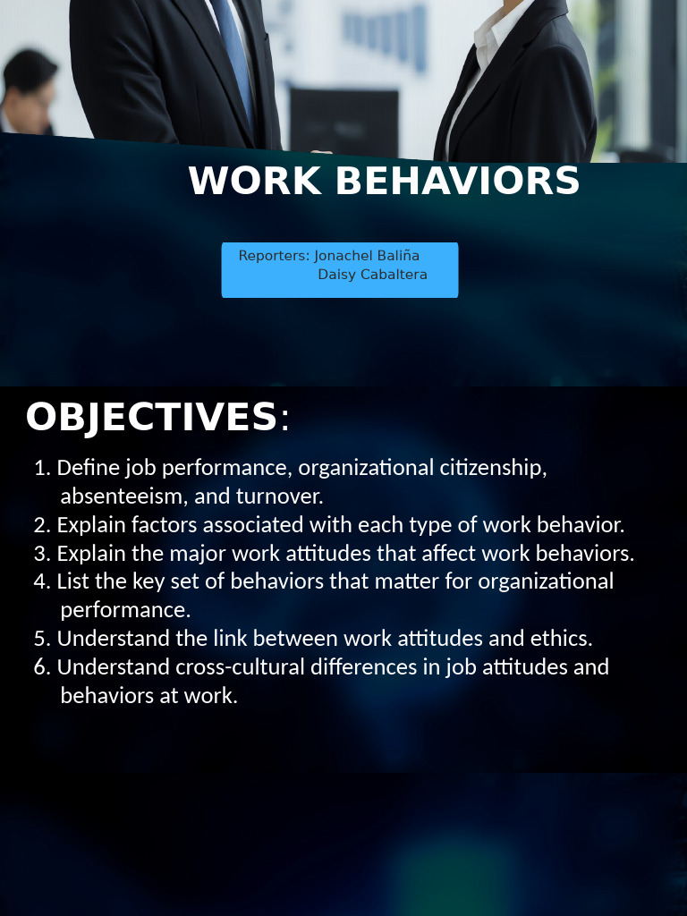 BMGT 205 Module 4.2 Work Behavior | PDF | Turnover (Employment) | Job Satisfaction