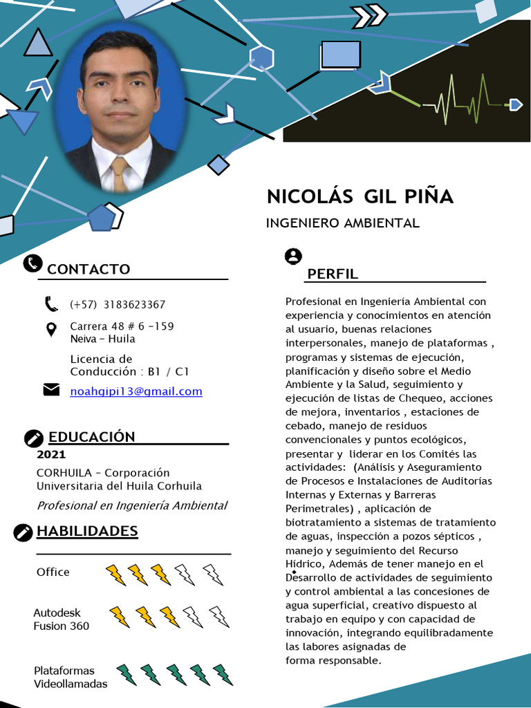 1hoja de Vida Nicolás Gil Piña Actualizada (Diciembre) | PDF