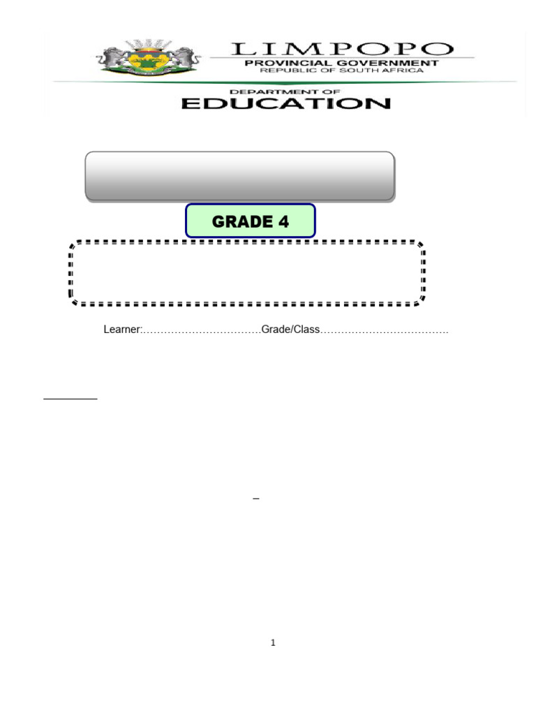 (15 May 2025) Grade 4 BLITZ 20025 | PDF | Mathematics | Arithmetic