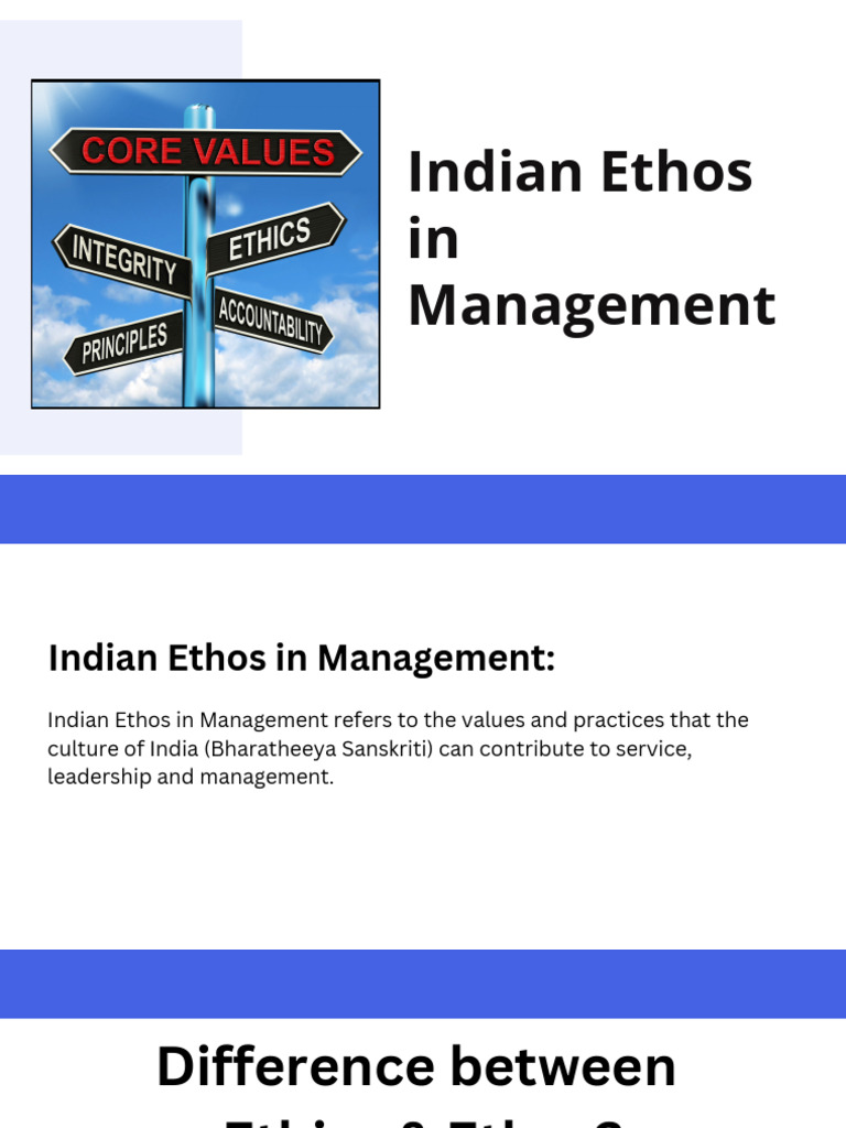Indian Ethos in Management Explained | PDF | Karma | Bhagavad Gita