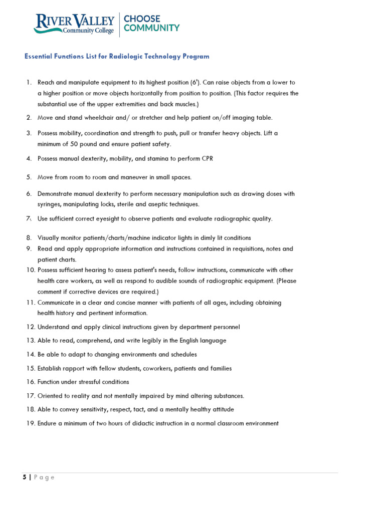 RadT Packet Essential Skills | PDF