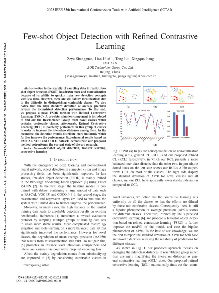 Few-Shot Object Detection With Refined Contrastive Learning (FSRC) | PDF | Statistical ...