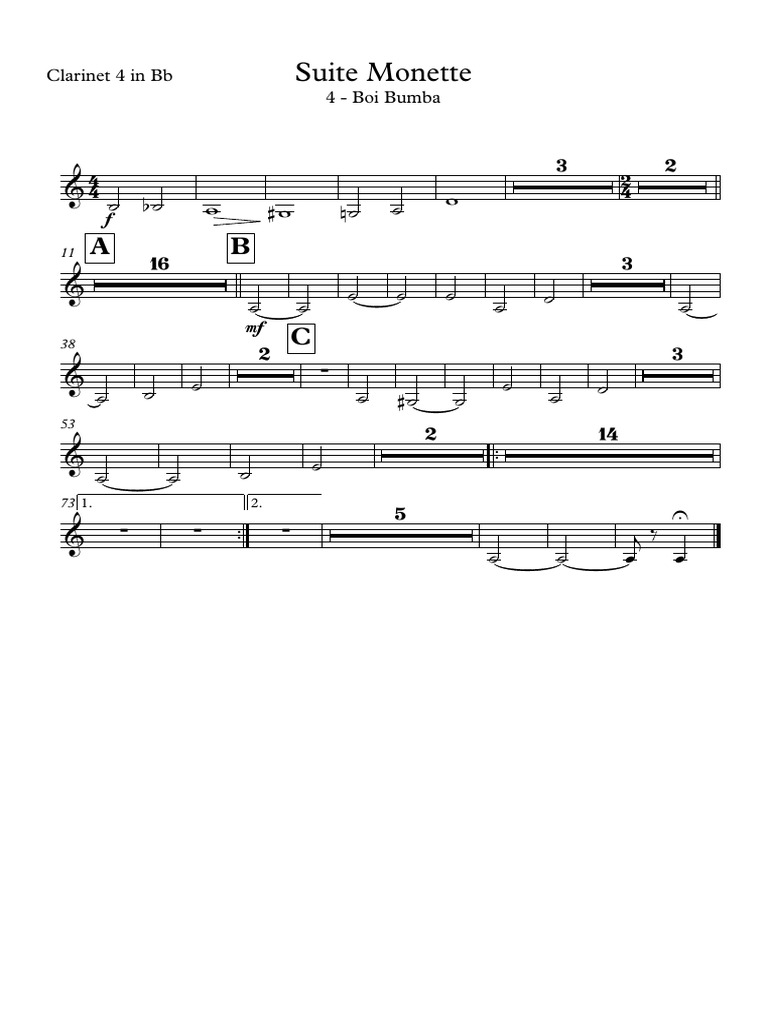 Clarinet 4 Suite Monette | PDF