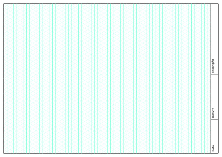 Folha Isométrica A4 | PDF