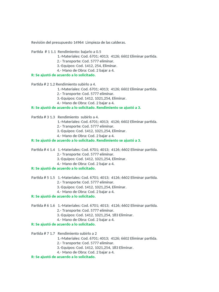 Correcciones 14964 V1 | PDF