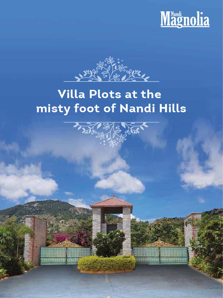 Nandi Magnolia: Plots at Nandi Hills | PDF