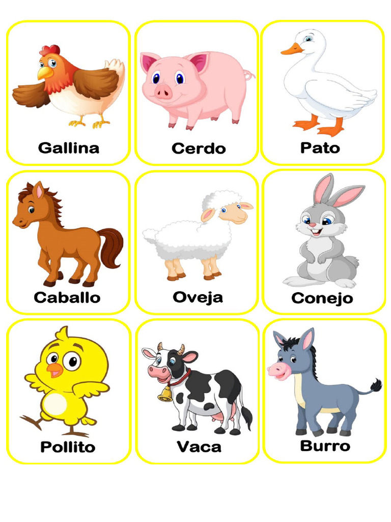 Animales y Colores | PDF