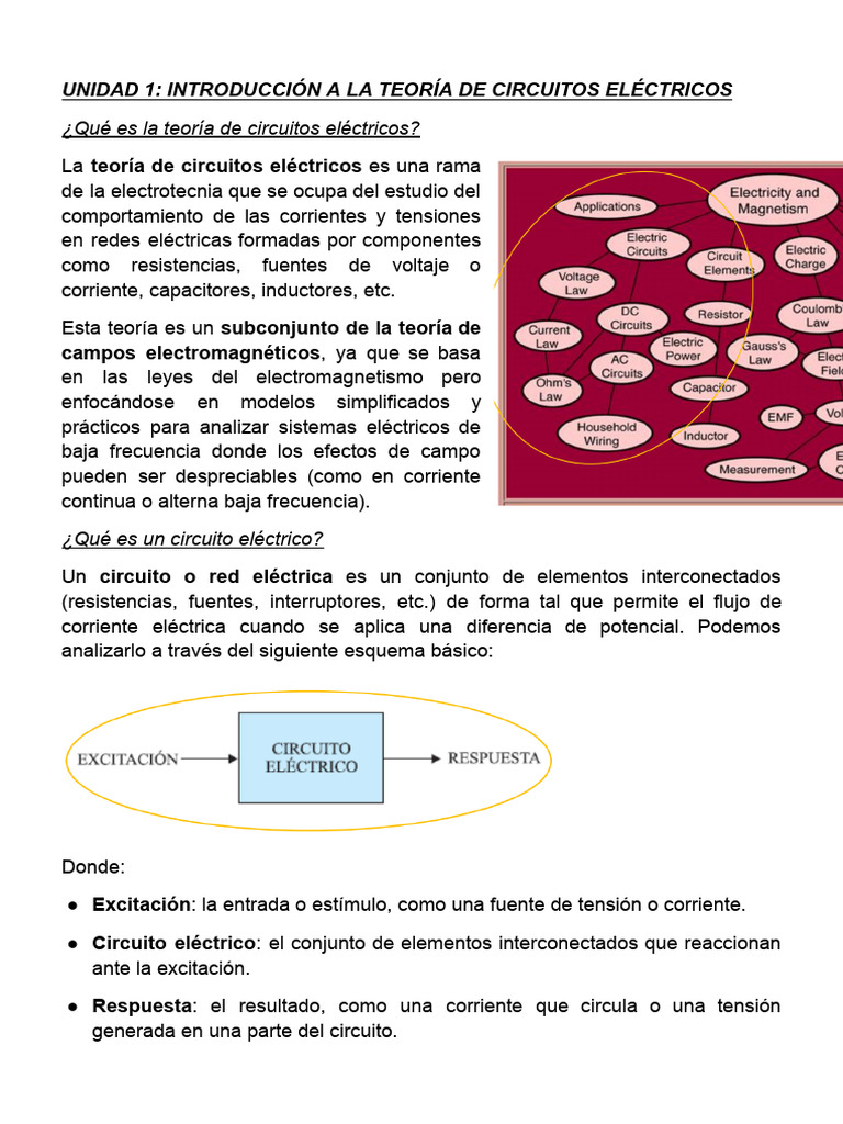 Electrotecnia U1 - Introudcción A La Teoría de Circuitos Eléctricos ...