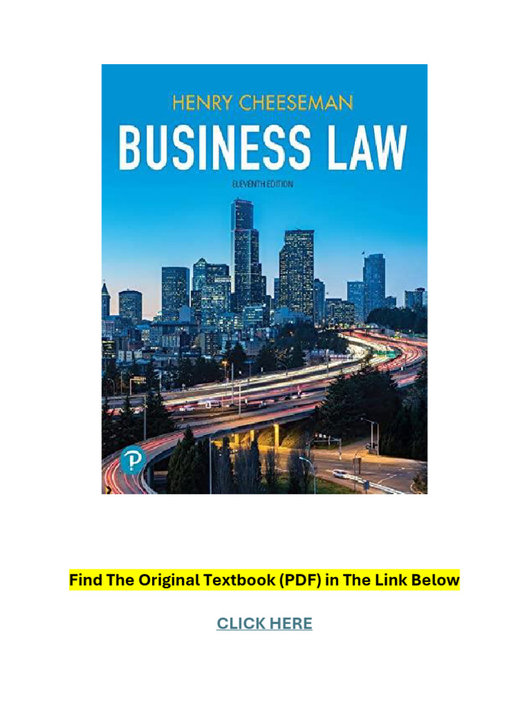 Business Law 11th Edition PDF | PDF | Tort | Legal Remedy