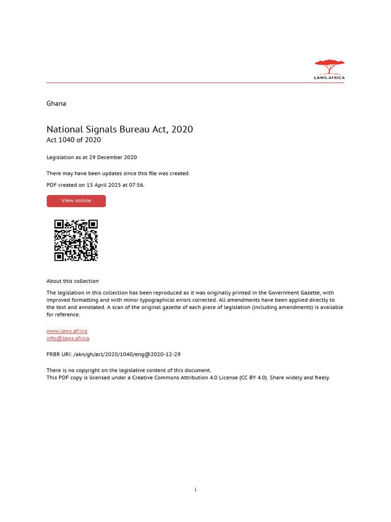 National Signals Bureau Act 2020 | PDF | Oath Of Office | National Security