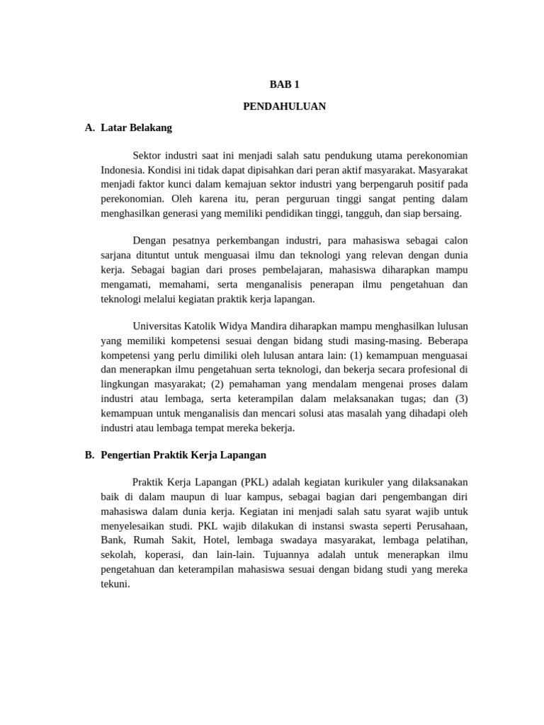 Laporan PKL | PDF
