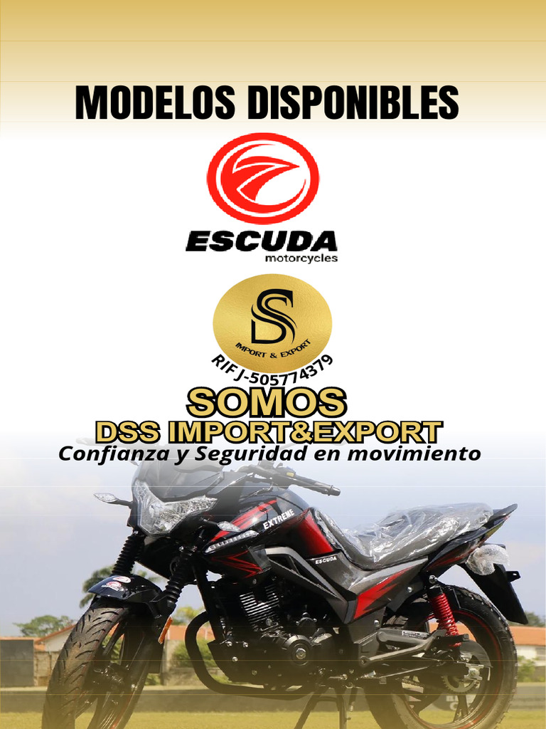 Modelos de Motos Escuda Disponibles | PDF