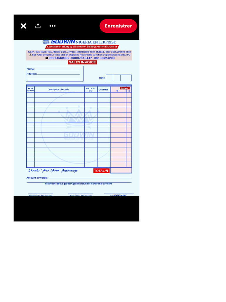 Simple Classic Reciept Design | PDF
