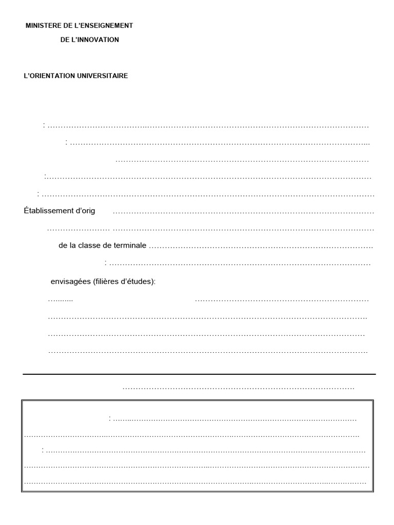 Fiche Technique Preselection Maroc 1 | PDF