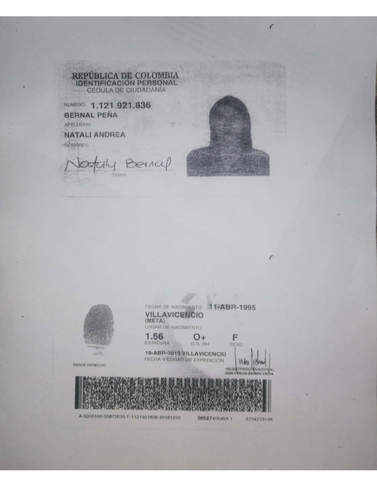 CEDULA (1) Merged | PDF | Servicios financieros | Las condiciones de trabajo