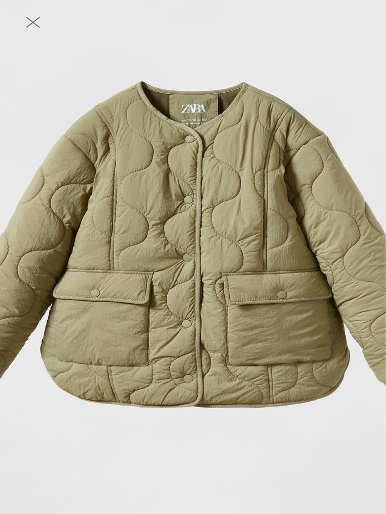 Onion Quilted Jacket - Khaki Zara Germany | PDF