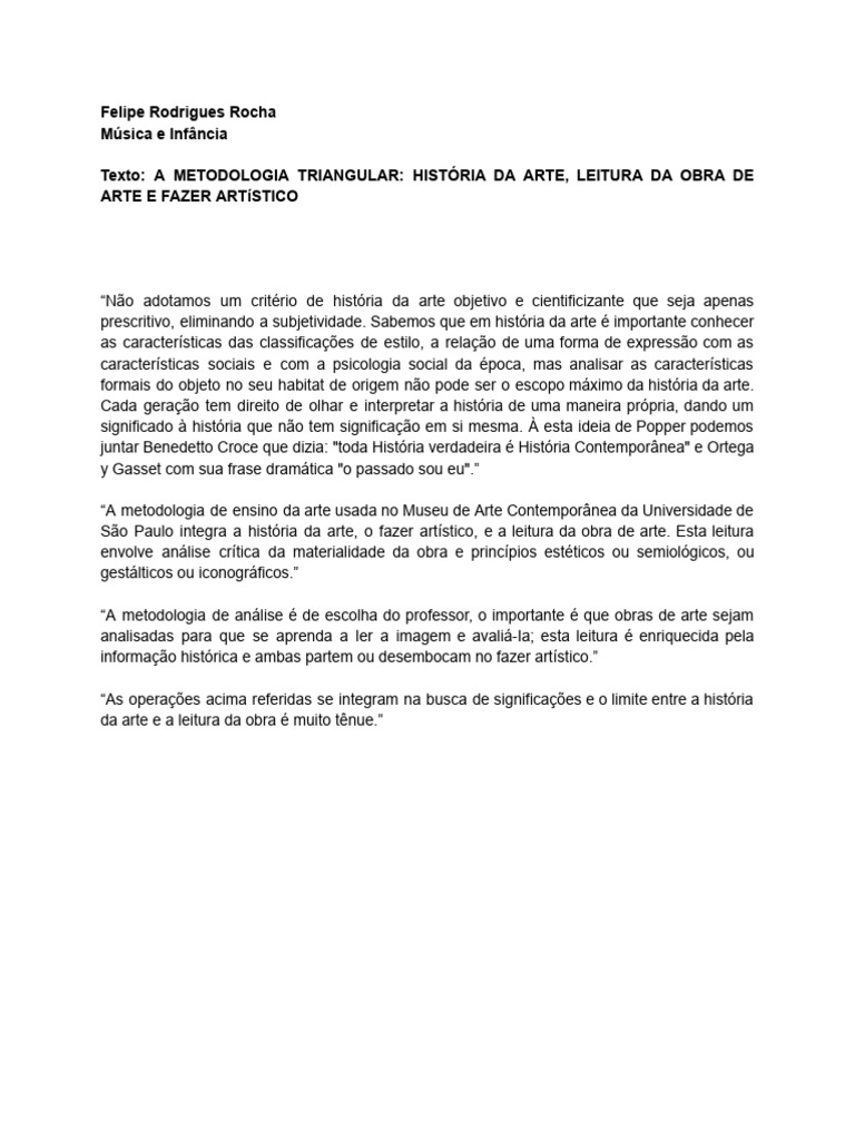 Metodologia Triangular Aline | PDF