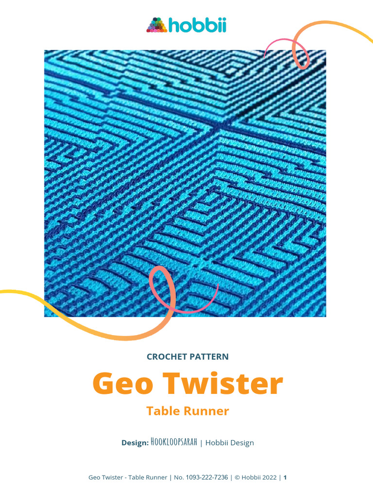 Geo Twister Table Runner Us | PDF | Crochet | Crafts