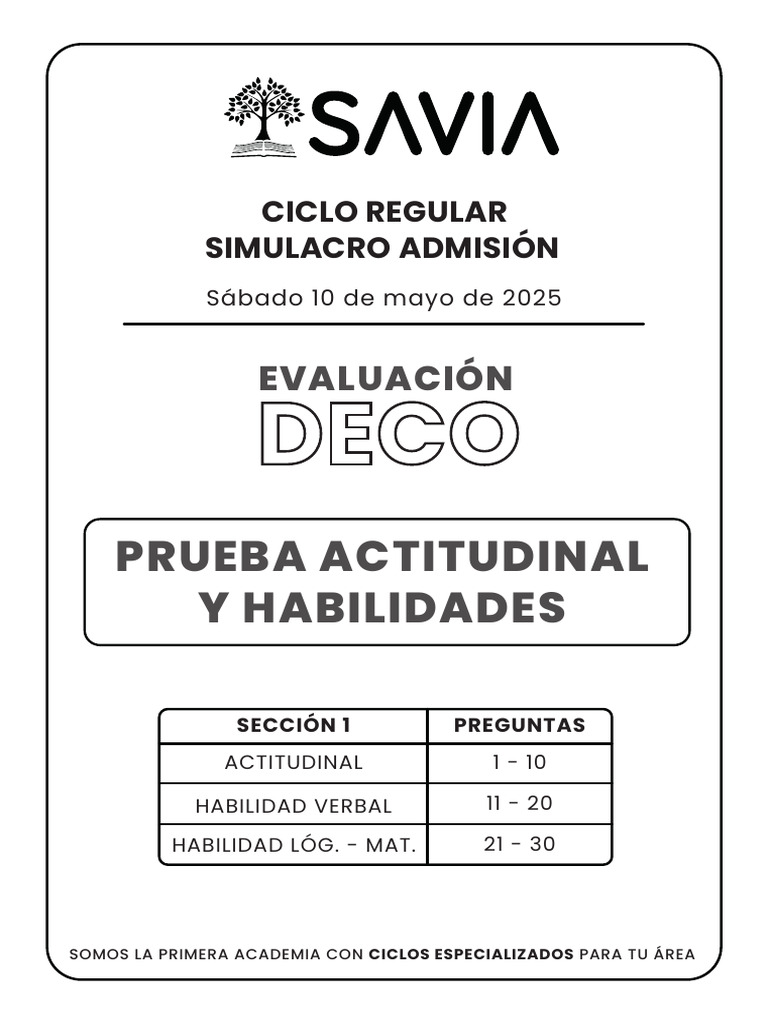 Simulacro 7 | PDF | Agua | Agua potable